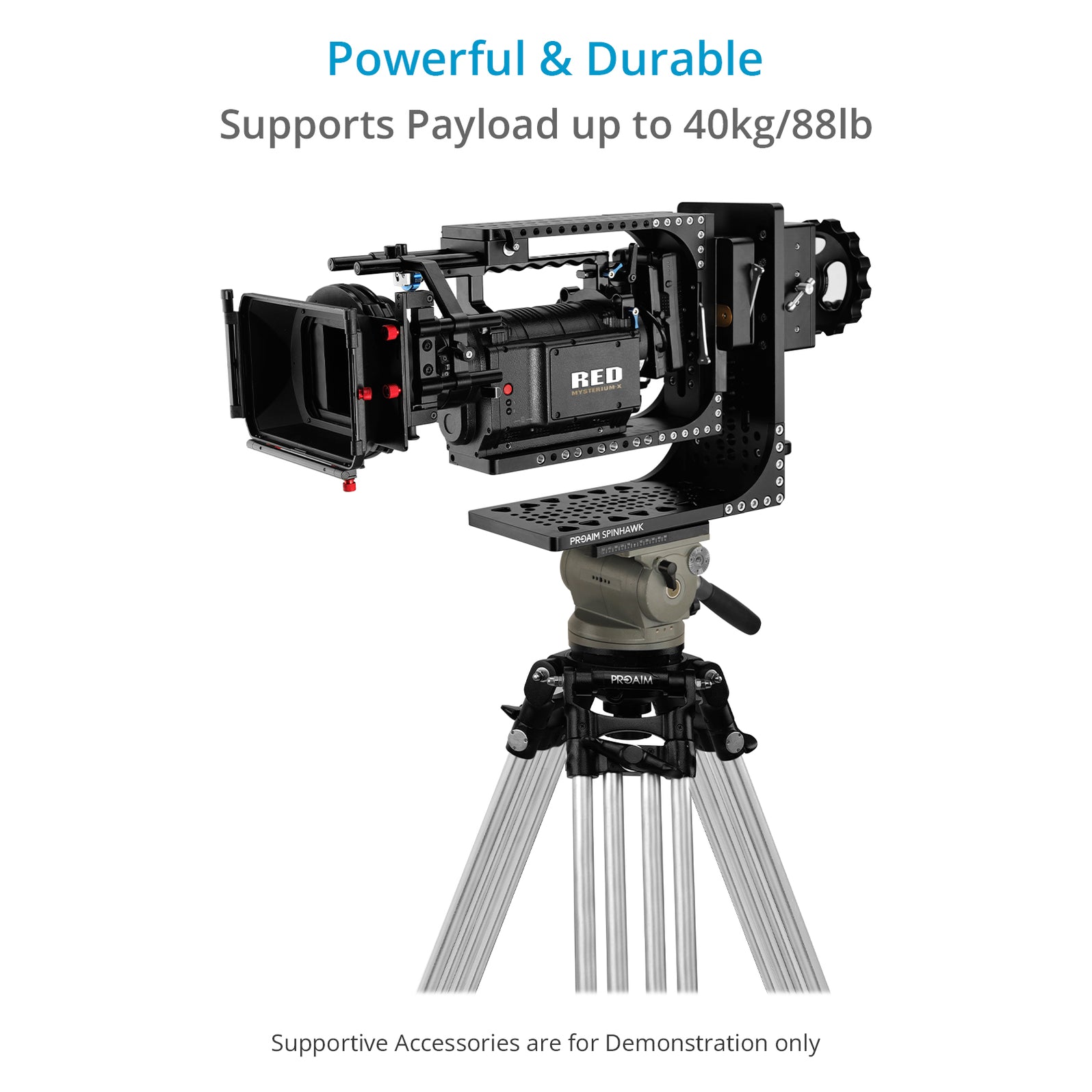 Proaim Spinhawk Professional 360° Rolling Video Camera Head for Filmma