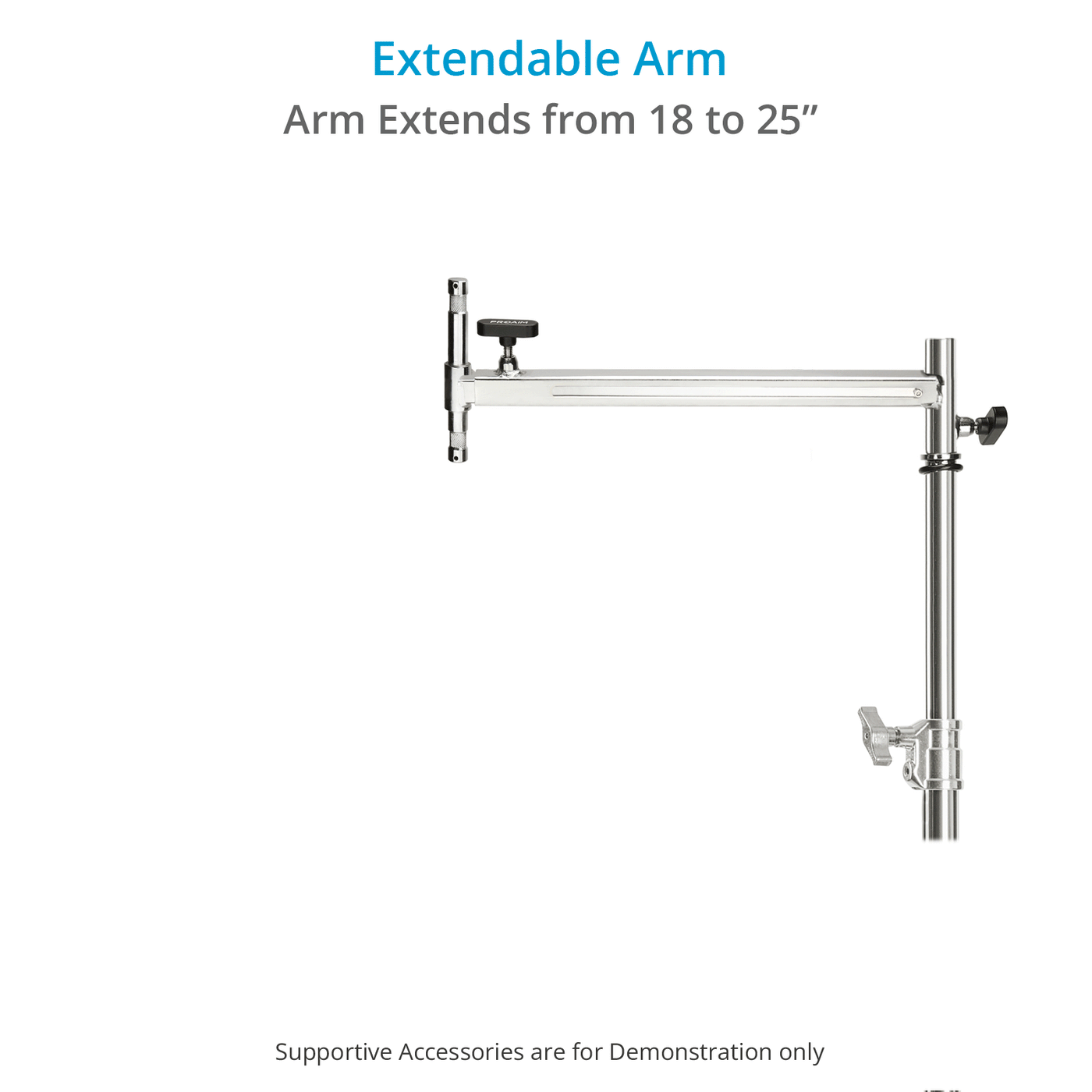 Linkon 5/8" Offset Arm with 2 Pins for Lights | Proaim